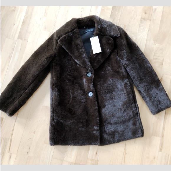 Zara | Jackets & Coats | Nwt Zara Faux Fur Mink Brown Coat | Poshmark
